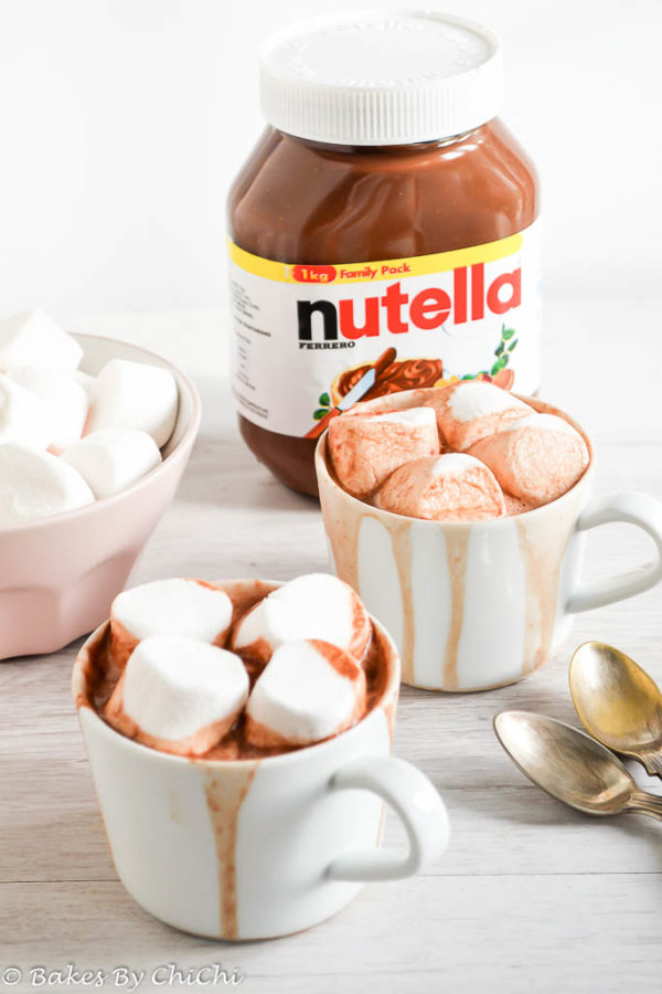 Nutella Hot Chocolate (Video) - Bakes by Chichi