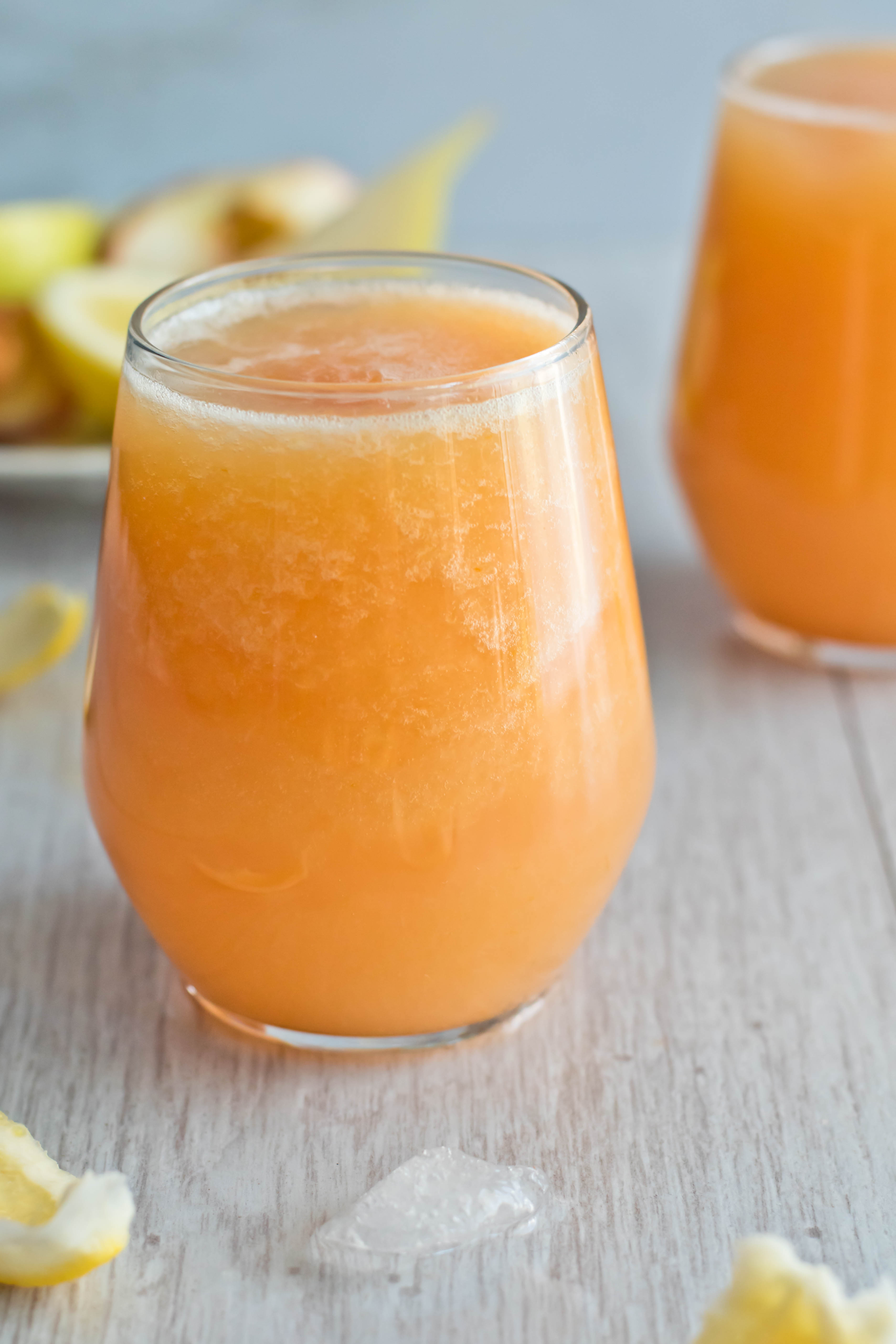Sparkling Peach Pear Apricot Lemonade - Bakes by Chichi