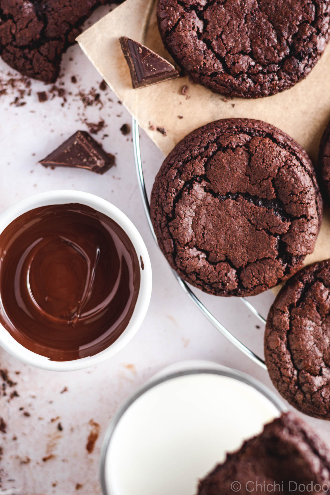 Soft Fudgy Brownie Cookies - Bakes by Chichi