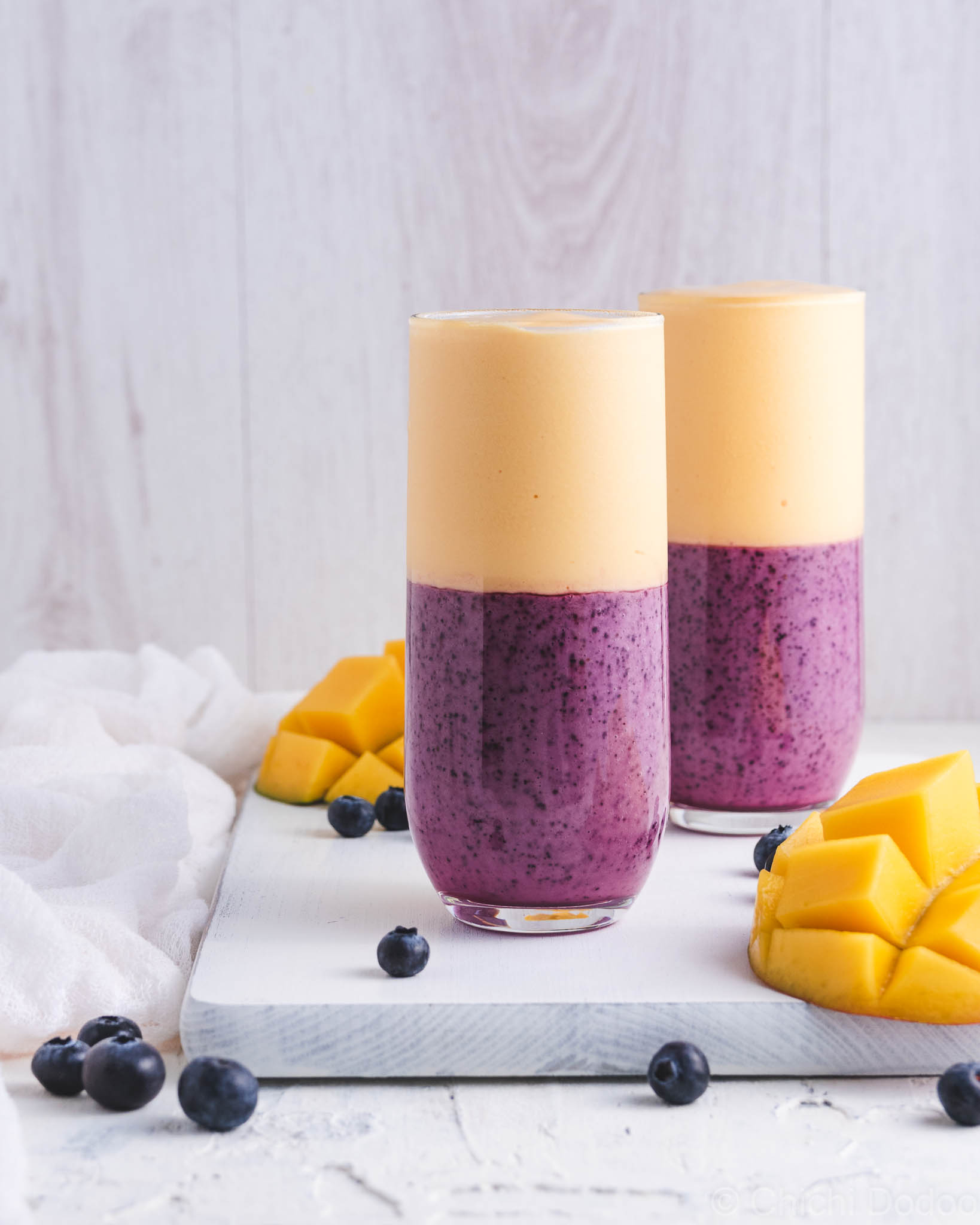 Mango Blueberry Soy Smoothie - Bakes by Chichi
