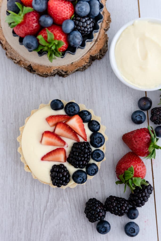 Mixed Berry Fruit Tartlets - Bakes by Chichi